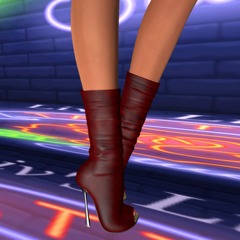 Second Life Marketplace - ** PROMO L.A. SANDY RED LEATHER SKIRT & TOP ...