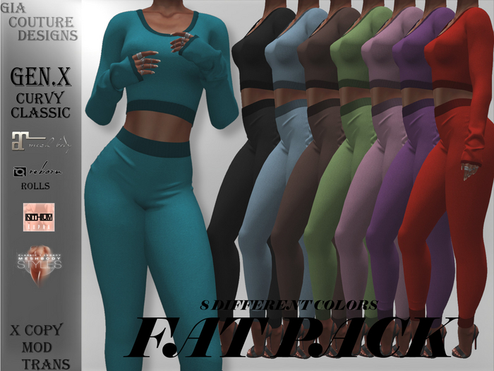 Second Life Marketplace - "GCD" Sandy Leisure Outfit FAT PACK