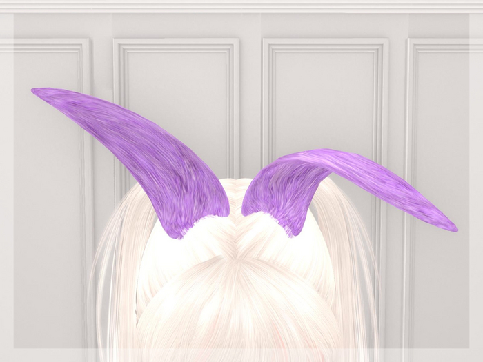 Second Life Marketplace - majestic.+ bunny ears and tail lavender set