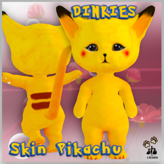 Second Life Marketplace - !!!CHARM Dinkies skin Pikachu