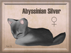 Second Life Marketplace - Stray Cat Stray Cats 206106 Abyssinian Silver ...