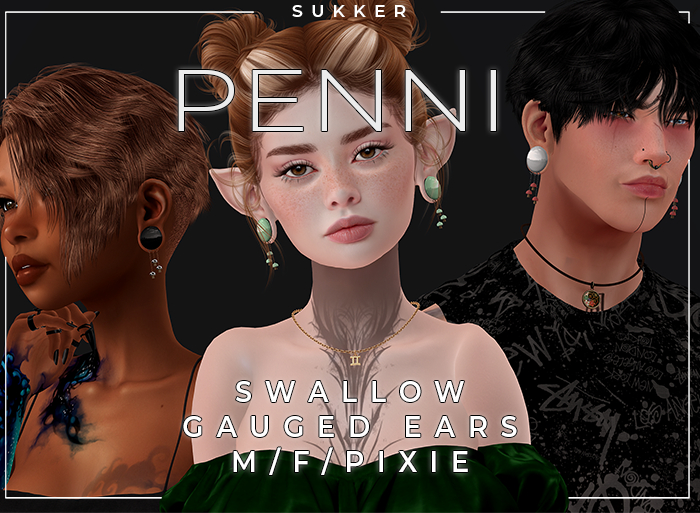 Second Life Marketplace - Sukker - Penni Swallow Ears