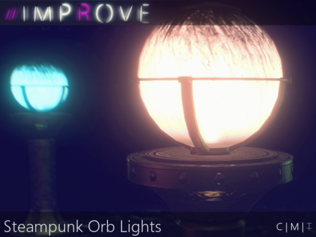 Second Life Marketplace - //IMPROVE Steampunk Orb Light