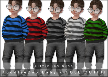 Second Life Marketplace - LLB - Cole Outfit TDB Red/B TDB