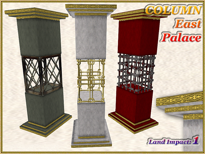 Second Life Marketplace - COLUMN - East Palace (1 LI) (Full perm)