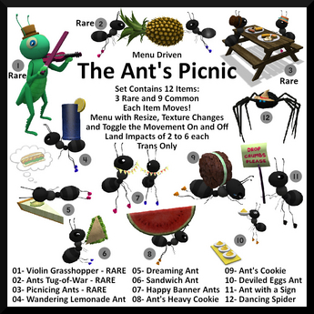 Second Life Marketplace - The Ant's Picnic Fat Pack