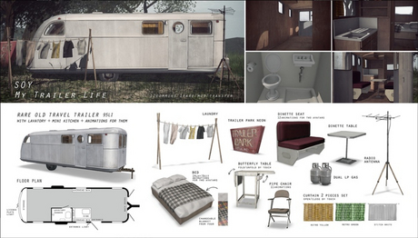 Second Life Marketplace - Soy. My Trailer Life - old travel trailer TRANS