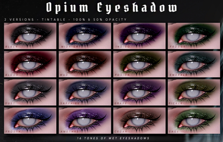 Second Life Marketplace - Just Magnetized - Opium Eyeshadow Lel Evo X.