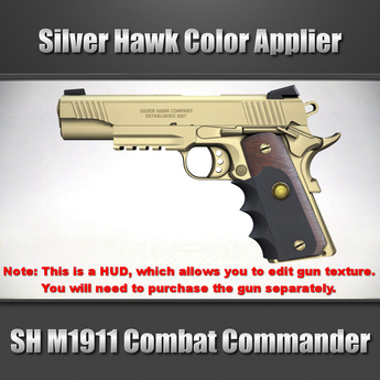 Second Life Marketplace - SH RP Prop Gun - M1911 Combat Commander