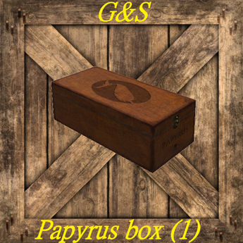 Second Life Marketplace - G&S Papyrus box(1) texture(CMT)