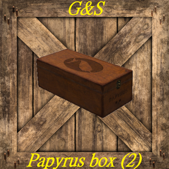 Second Life Marketplace - G&S Papyrus box(2) texture(CMT)