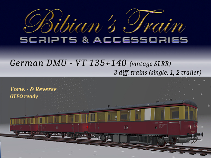 Second Life Marketplace - German DMU - VT 135, 140 (vintage, SLRR)