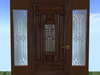 Second Life Marketplace - D4 Door with Side Lights, Semi Clear Etched Glass