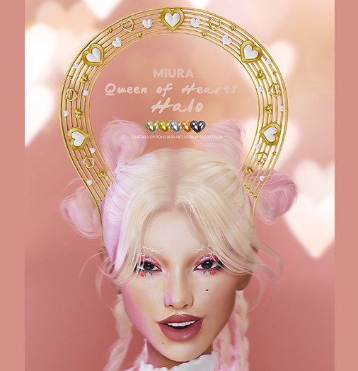Second Life Marketplace - MIURA - Queen of Hearts Halo FATPACK