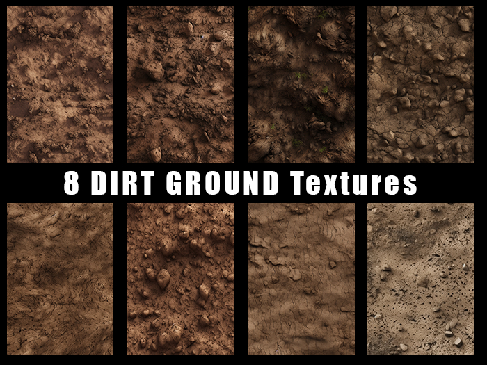 Second Life Marketplace - Ground Soil Dirt Earth - 8 textures - FULL ...