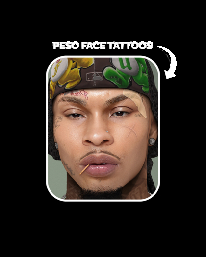 Second Life Marketplace - BORNE. PESO Face Tattoos (Fatpack) Modify