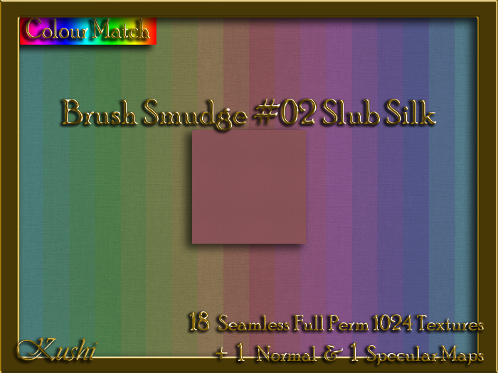 Second Life Marketplace - Brush Smudge #02 Slub Silk Solids Seamless ...