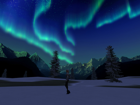 Second Life Marketplace - GWE - Northern Sky Aurora Borealis Skybox