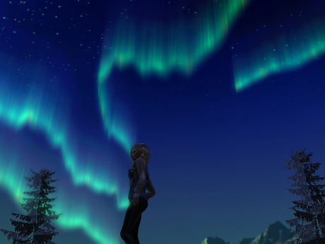 Second Life Marketplace - GWE - Northern Sky Aurora Borealis Skybox