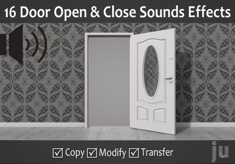 Second Life Marketplace - 16 Door Open & Close Sounds Effects Full Perm