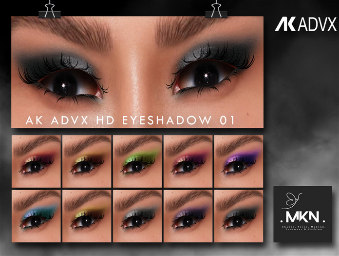 Second Life Marketplace - . MKN . HD Eyeshadow 01 [AK ADVX]
