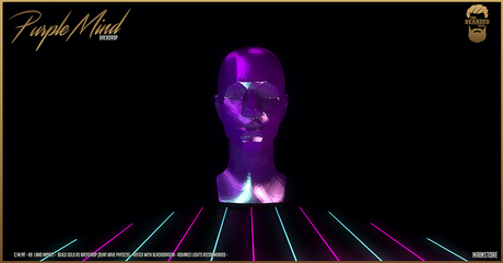Second Life Marketplace - Purple Mind Backdrop - The Bearded Guy