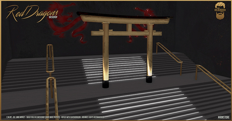Second Life Marketplace - Red Dragons Backdrop - The Bearded Guy