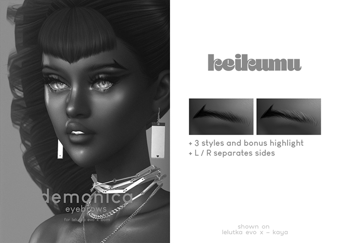 Second Life Marketplace - keikumu - demonica eyebrows (demo)