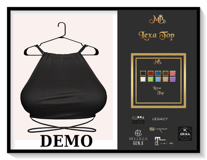 Second Life Marketplace - :: Maria Bonita :: 2023 - 04 (DEMO) Lexa Top