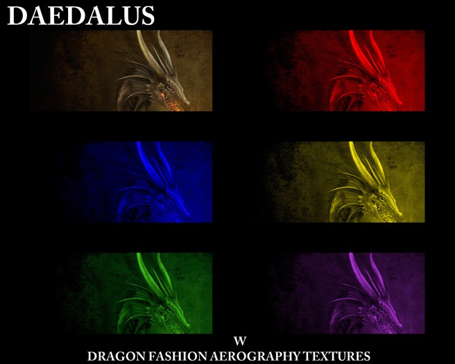 Second Life Marketplace - dragon aerography w textures