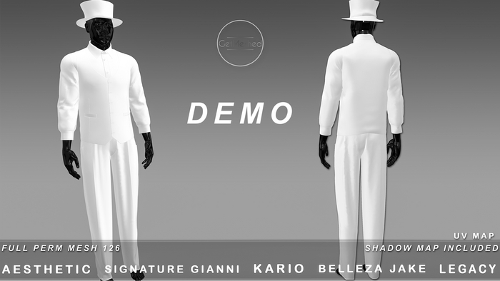 Second Life Marketplace - G.M FULL PERM MESH SUIT 126 DEMO