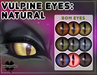 Second Life Marketplace - [LUCKYMUTTZ] Vulpine Eyes - Naturals Pack - BOM