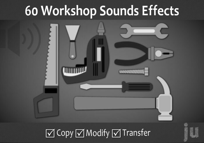 Second Life Marketplace - 60 Workshop Sounds Effects Full Perm