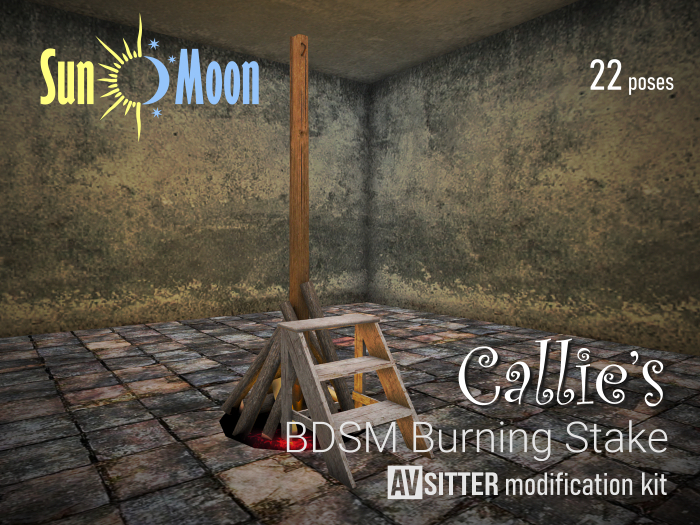 Second Life Marketplace - Callie's BDSM Burning Stake AVsitter modkit