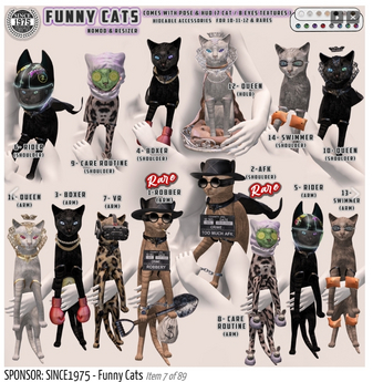 Second Life Marketplace - 02.[Since1975] AFK Cat / Shoulder RARE
