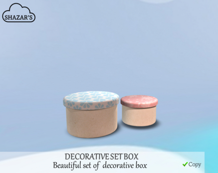 Second Life Marketplace - Decorative set box