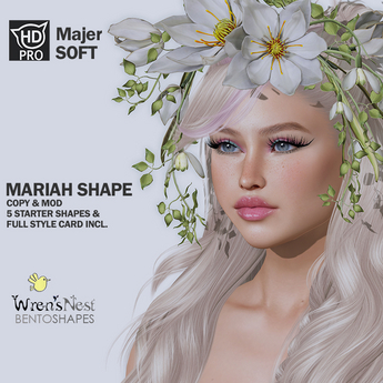 Second Life Marketplace - { wren's nest } Mariah DEMO shape for Catwa ...