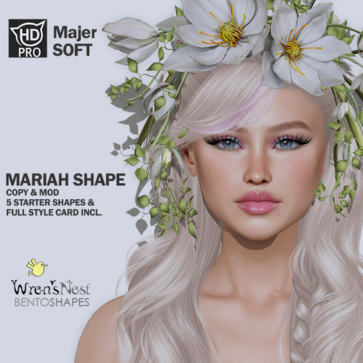 Second Life Marketplace - { wren's nest } Mariah shape for Catwa MajerSOFT