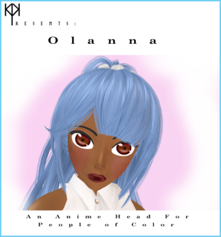 Second Life Marketplace - KKP's Olanna, An Anime Head For People of Color