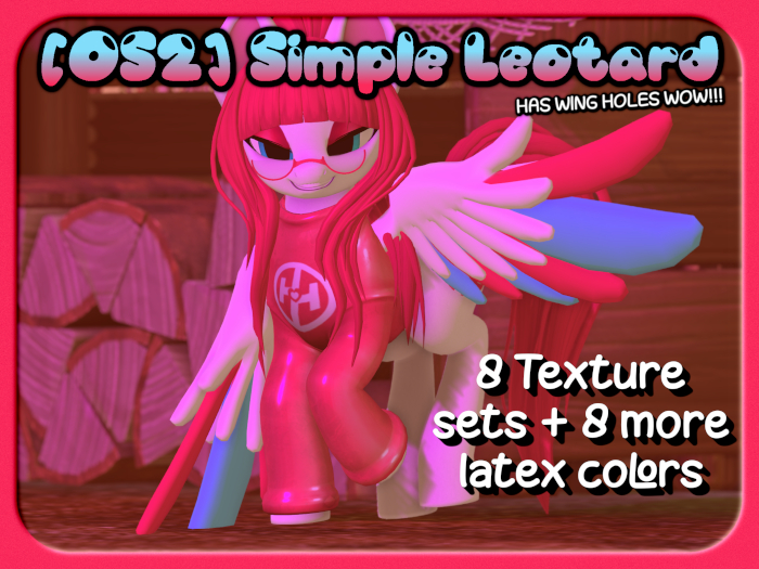 Second Life Marketplace - Open Pony - [OP] Simple Leotard (with wing ...