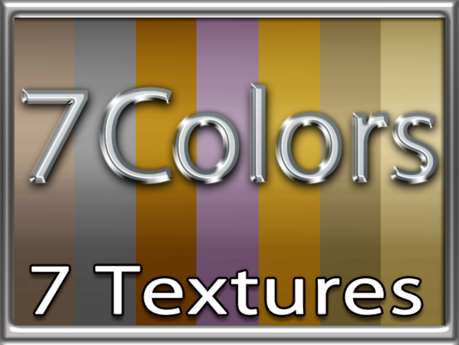 Second Life Marketplace - Shiny Metal Texture 05 - 7 Colors