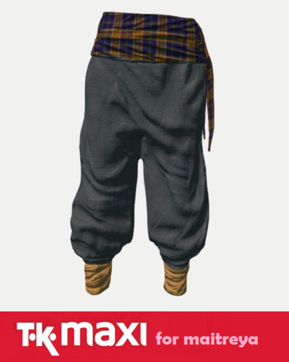 Second Life Marketplace - TK Maxi : pants baggy (maitreya) wool blue ...
