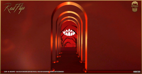 Second Life Marketplace - Red Flip Backdrop - The Bearded Guy