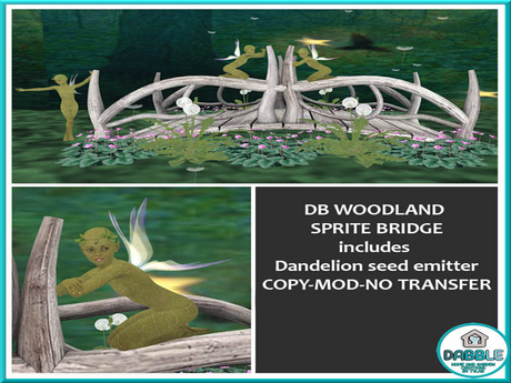 Second Life Marketplace - DB WOODLAND SPRITE BRIDGE add me