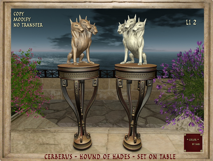 Second Life Marketplace - Cerberus figurine - Hound of Hades