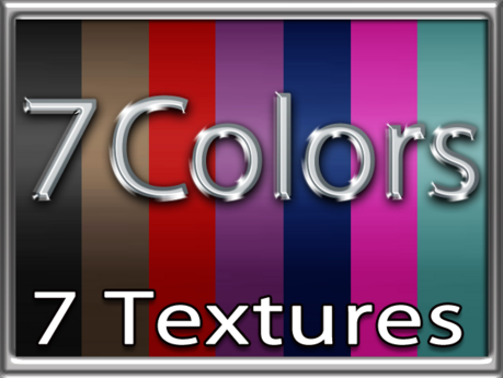 Second Life Marketplace - Shiny Metal Texture 06 - 7 Colors
