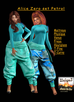 Second Life Marketplace - Uni-qu3 / Alice Zero set Petrol