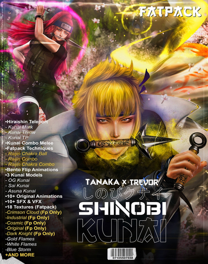 Second Life Marketplace - [TANAKA x TREVOR] - SHINOBI KUNAI - (FATPACK)