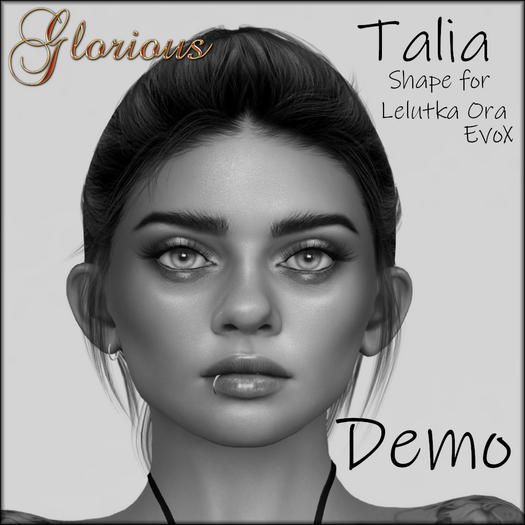Second Life Marketplace - .:Glorious:.Demo Talia Shape - Lelutka Ora EvoX