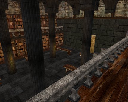 Second Life Marketplace - Gothic Library skybox boxed v1
